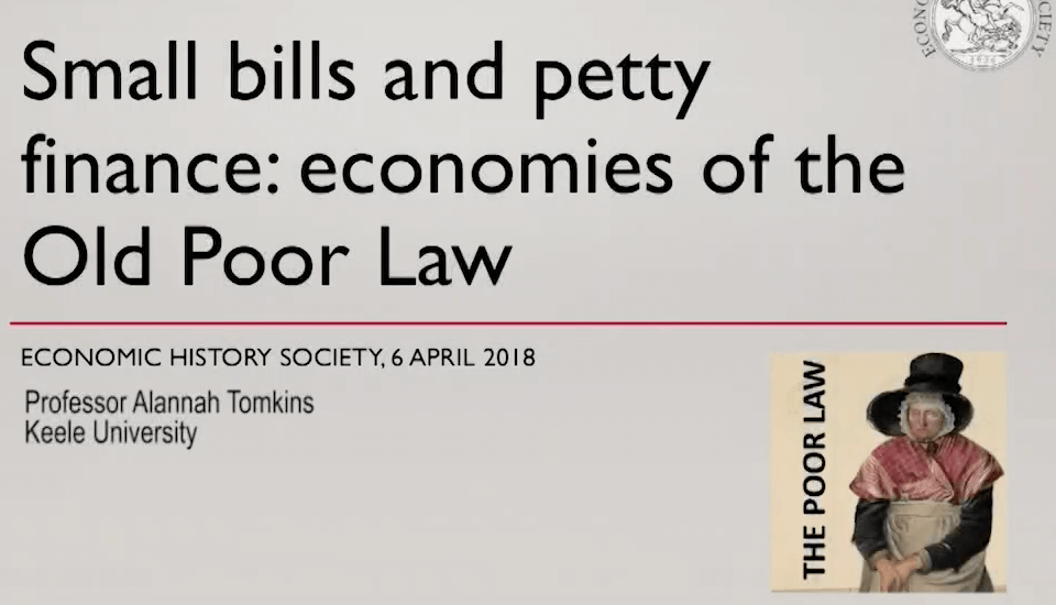 Plenary lecture 2018: Small bills and petty finance: economies of the ...