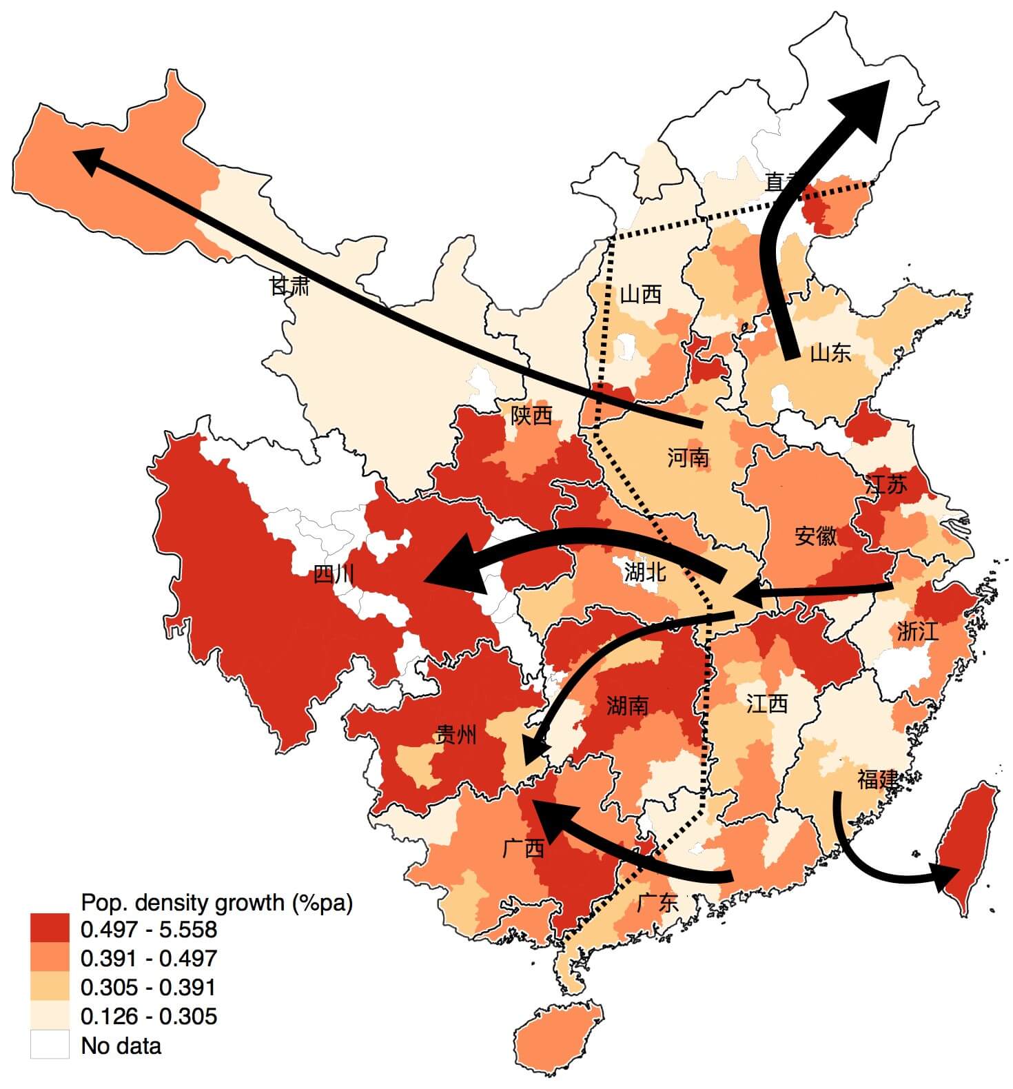 China Population Distribution