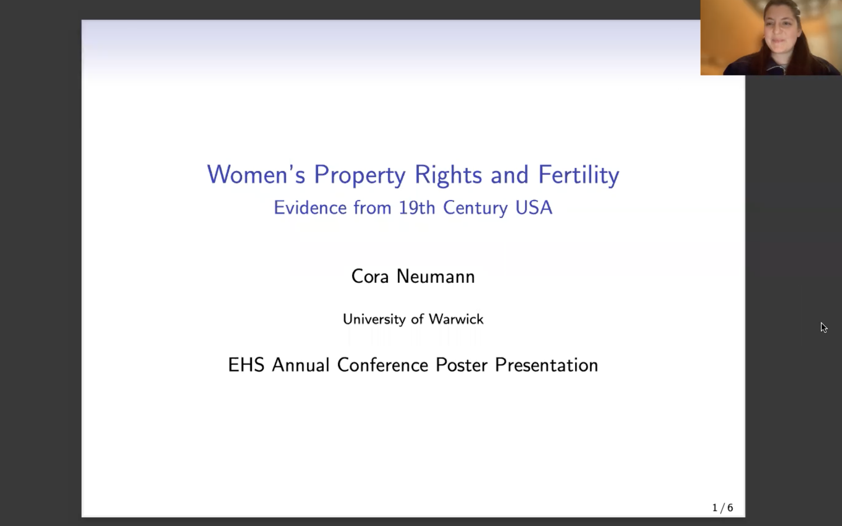 Cora Neumann - Women’s property rights and fertility: Evidence from ...
