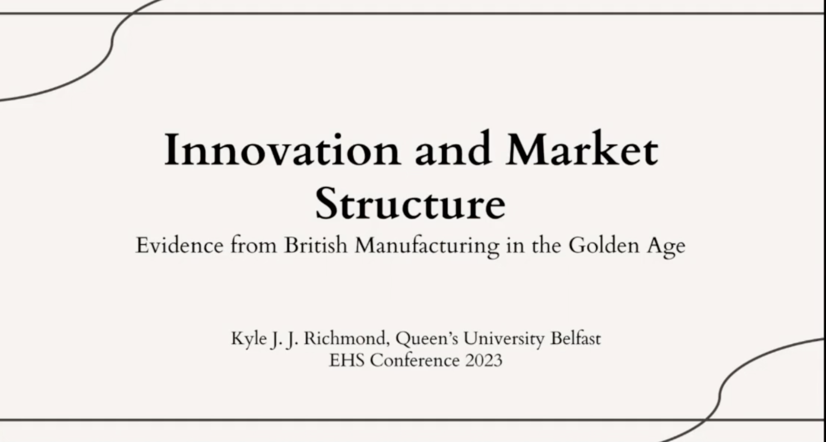 Kyle Richmond - Innovation and market structure: Evidence from British ...